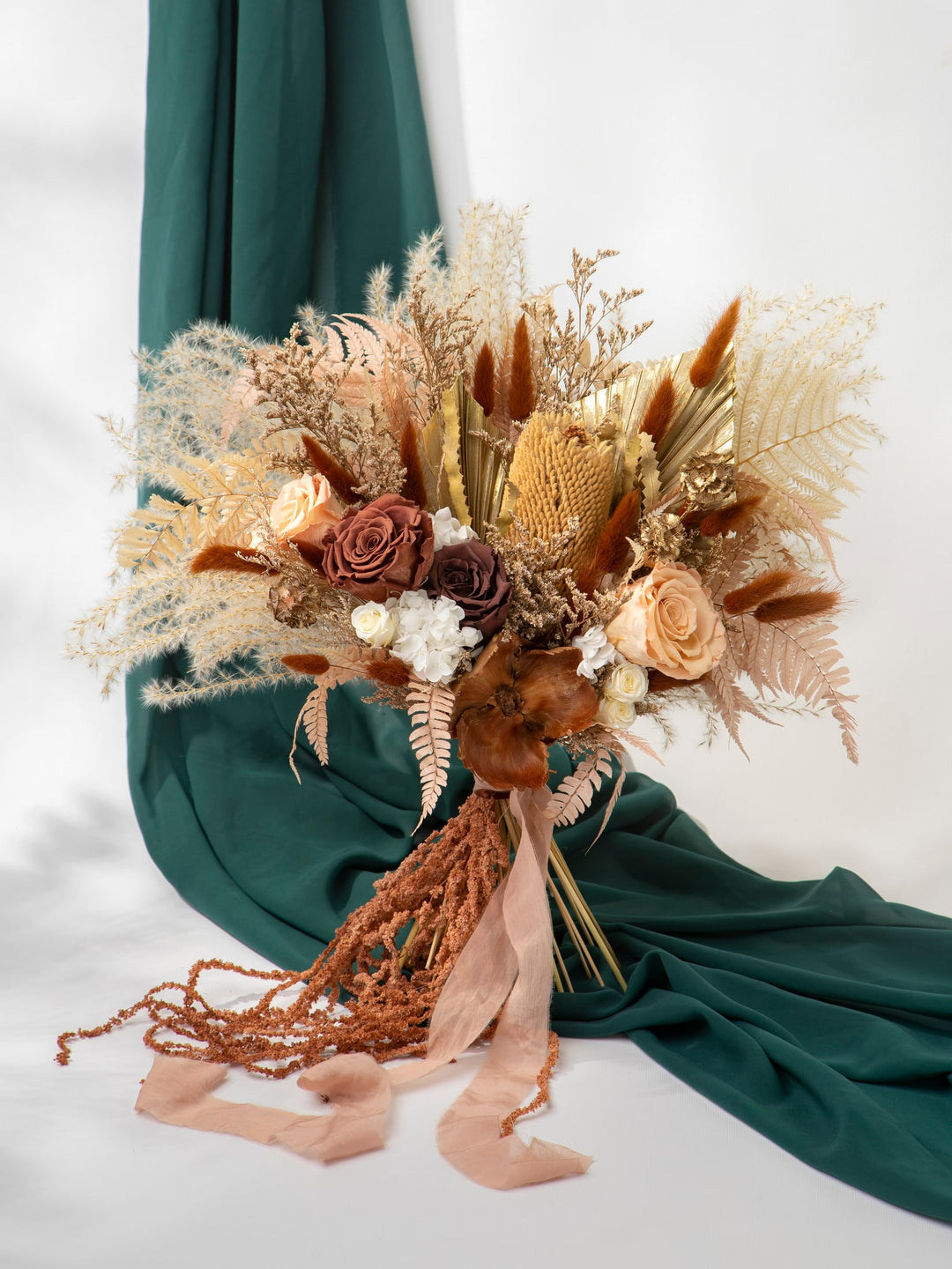 Rustic Blush And Gold Flowers Pink Gold Light Luxury Romantic Peony