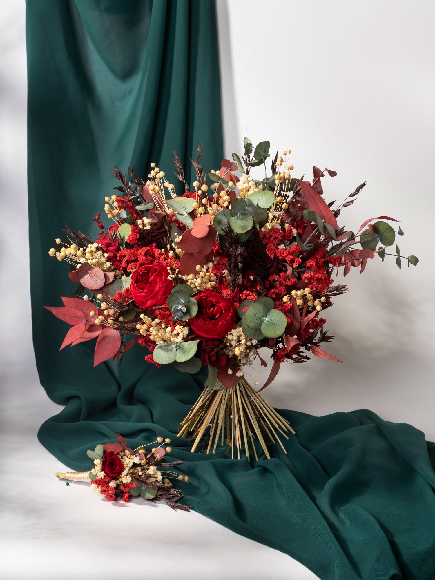 Marsalo Bridal Bouquet With Pyony Rose - DecorFlowerBar – Decorflowerbar